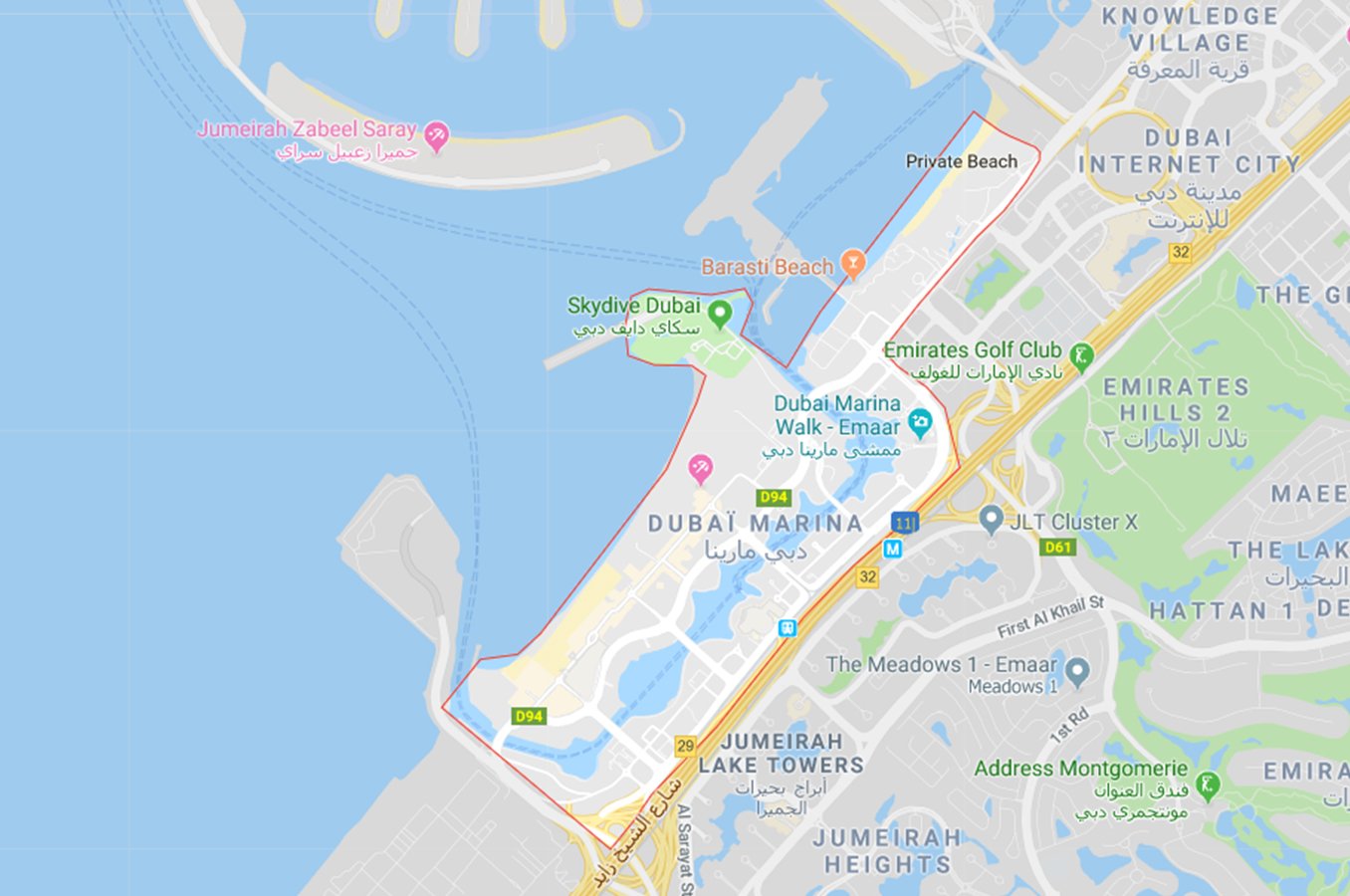 Le Quartier de Dubaï Marina - Dubai Immobilier